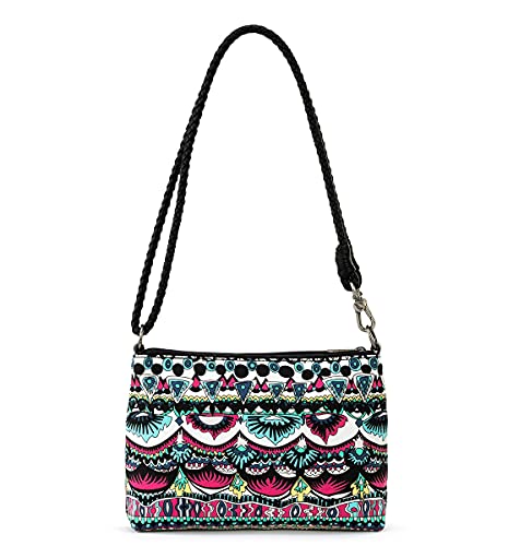 Sakroots Campus Mini Crossbody, Pinkberry One World