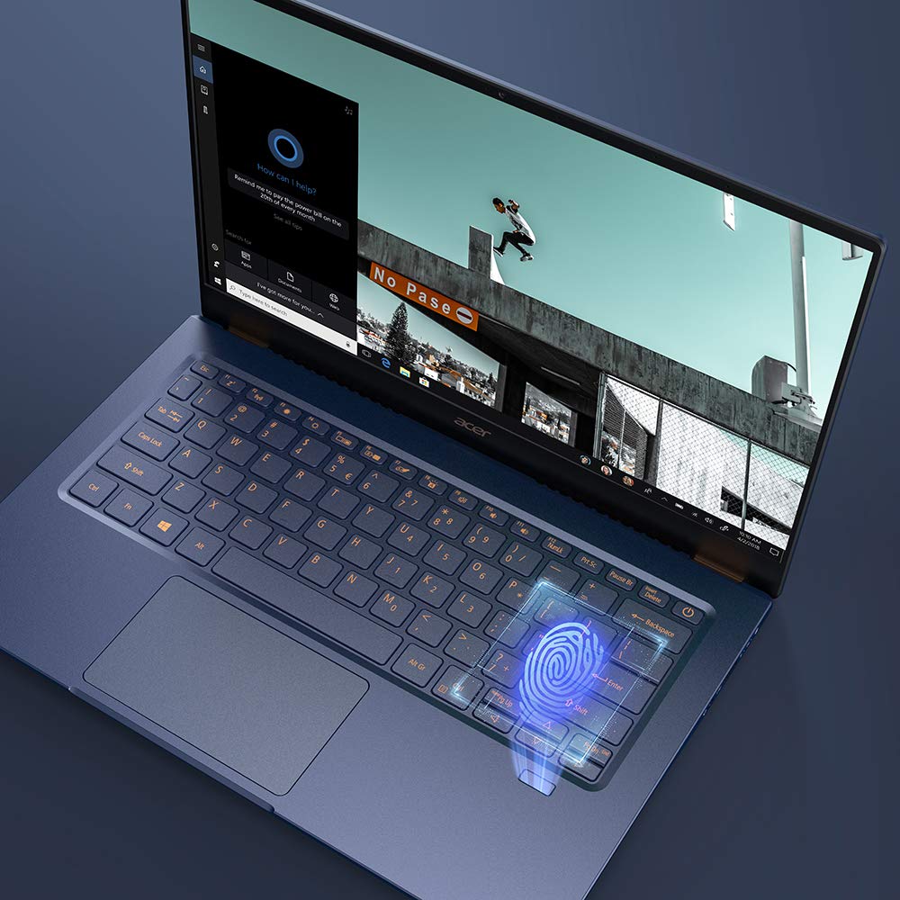 Acer Swift 5 Ultra-Thin & Lightweight Laptop, 14" Full HD IPS Touch, 10th Gen Intel Core i7-1065G7, 8GB LPDDR4, 512GB PCIe NVMe SSD, FP Reader, Wi-Fi 6, Back-lit Keyboard, Windows 10, SF514-54T-76PY