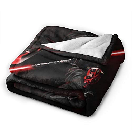 ARCSNE Da-Rth Ma-Ul Ultra-Soft Micro Fleece Blanket Throw Blanket Fit Couch Bed Sofa for Adult Child Warm Throw Blanket,Black,80"" x60