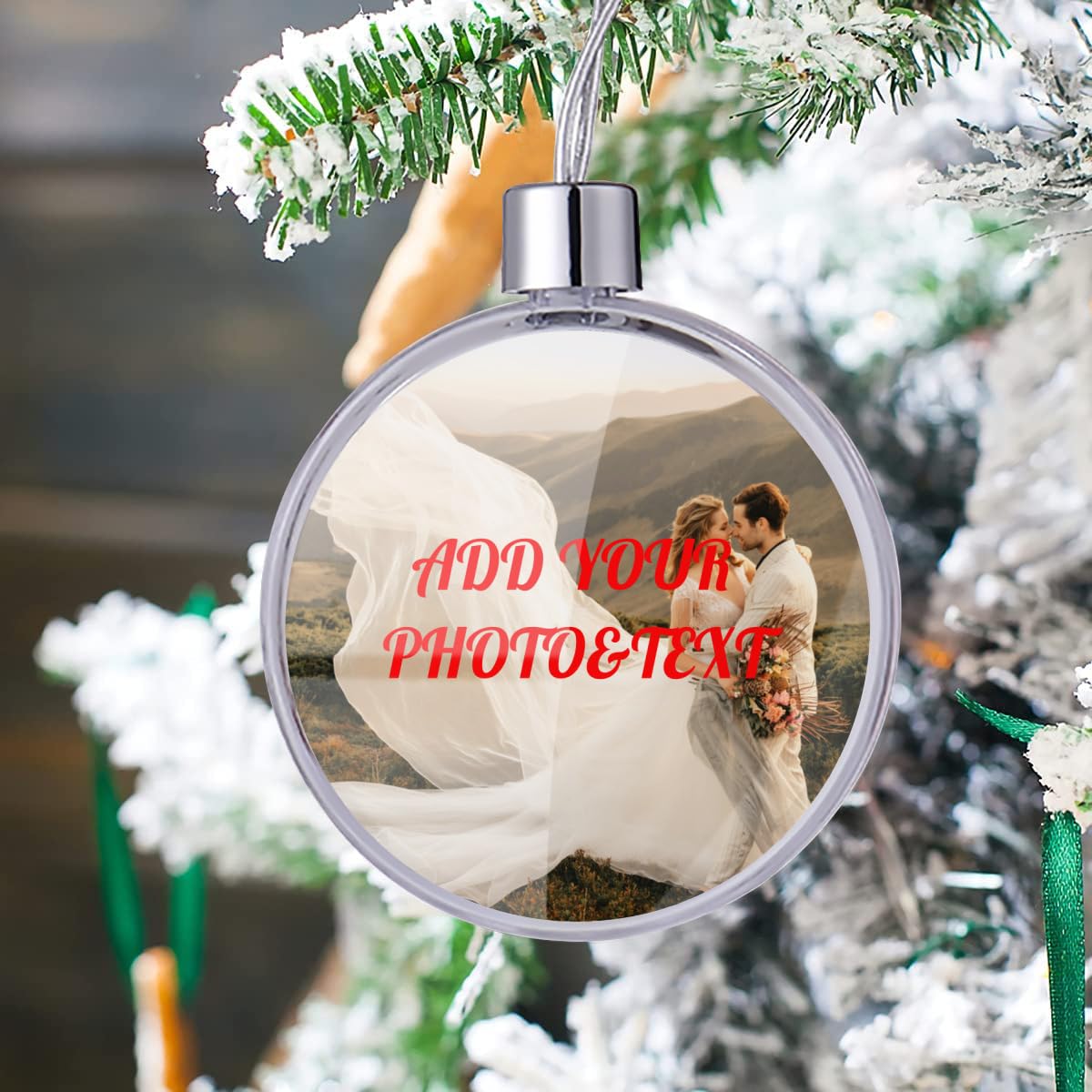 Custom Christmas Ornaments Custom Photo/Text Christmas Ornaments Christmas Tree Ornaments/Party/Decoration