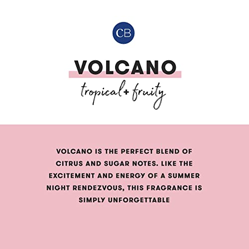 Capri Blue Volcano Scented Candles - Luxury Glass Jar Candles for Home Scented with Tropical Fruit & Sugared Citrus - Soy Wax Blend - Capri Blue Volcano - Bubblegum Color (19 oz)