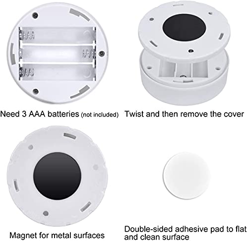 Svarog Motion Sensor Closet Lights,Indoor Motion Sensor Light Battery Powered Stair Lights Stick-Anywhere Wall Light Night Light for Bedroom, Cabinet,Kitchen,Hallway,Entrance (Cool White-6 Pack)