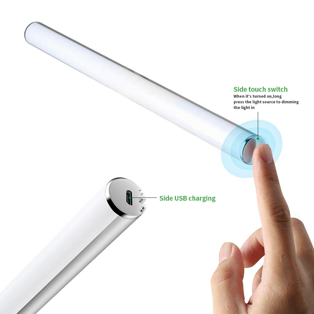 Shineslay LED Mirror Lights, USB Portable Vanity Lights, Touch Control Rechargeable Cordless Makeup Light for Mirror for Makeup Closet Bedroom Bathroom
