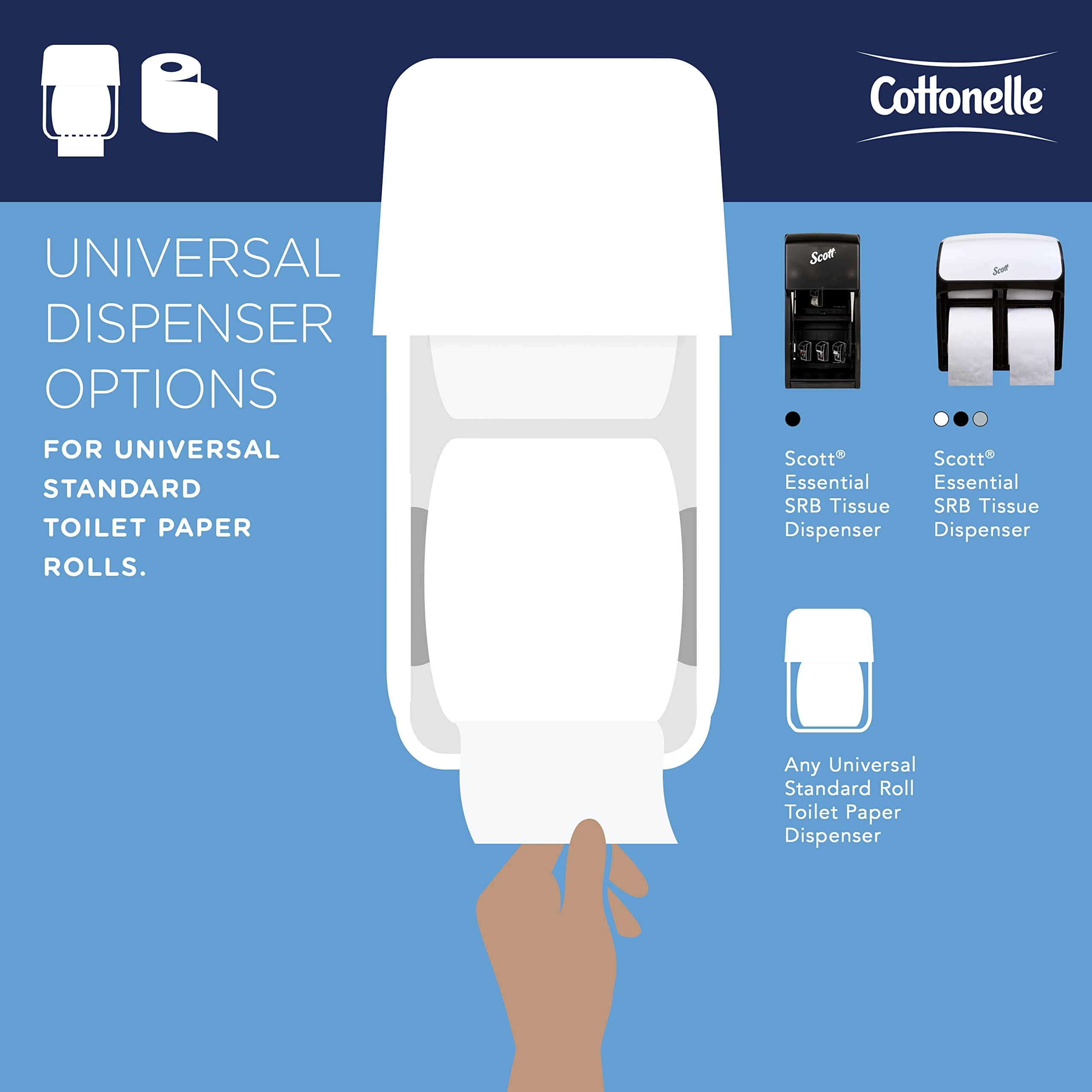 Cottonelle® Professional Standard Roll Bathroom Tissue (17713), 2-Ply, White, 60 Rolls / Case, 451 Sheets / Roll, 27,060 Sheets / Case