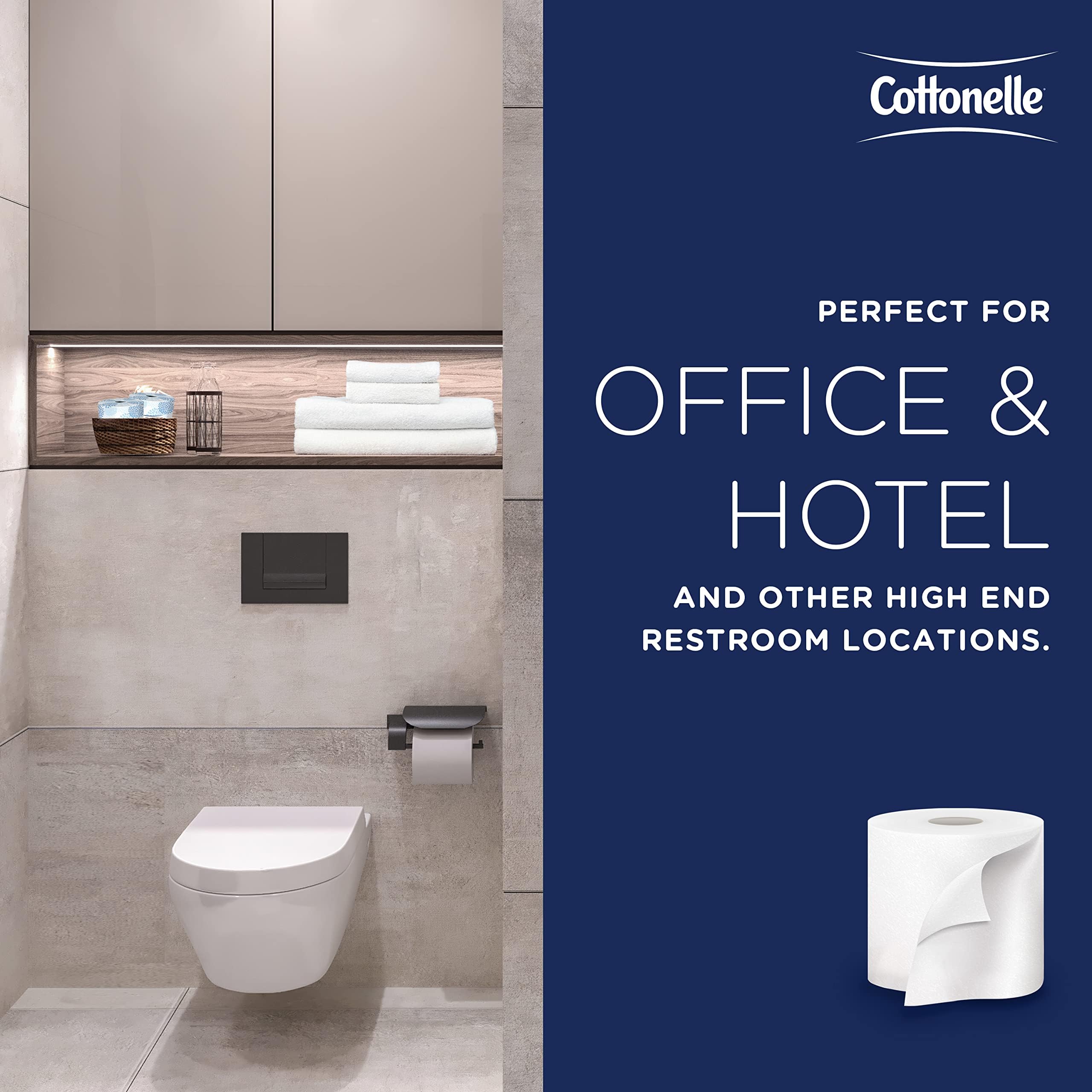 Cottonelle® Professional Standard Roll Bathroom Tissue (17713), 2-Ply, White, 60 Rolls / Case, 451 Sheets / Roll, 27,060 Sheets / Case