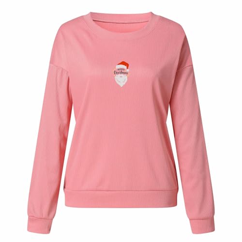 Christmas Sweater Long Sleeve Mini Dress Blouse Tops Christmas Sweatshirts for Women Holiday Drape Hem Fleece Knit Chunky Workout Grunge Cute Fall Clothes Leather Pants for Women Pullover