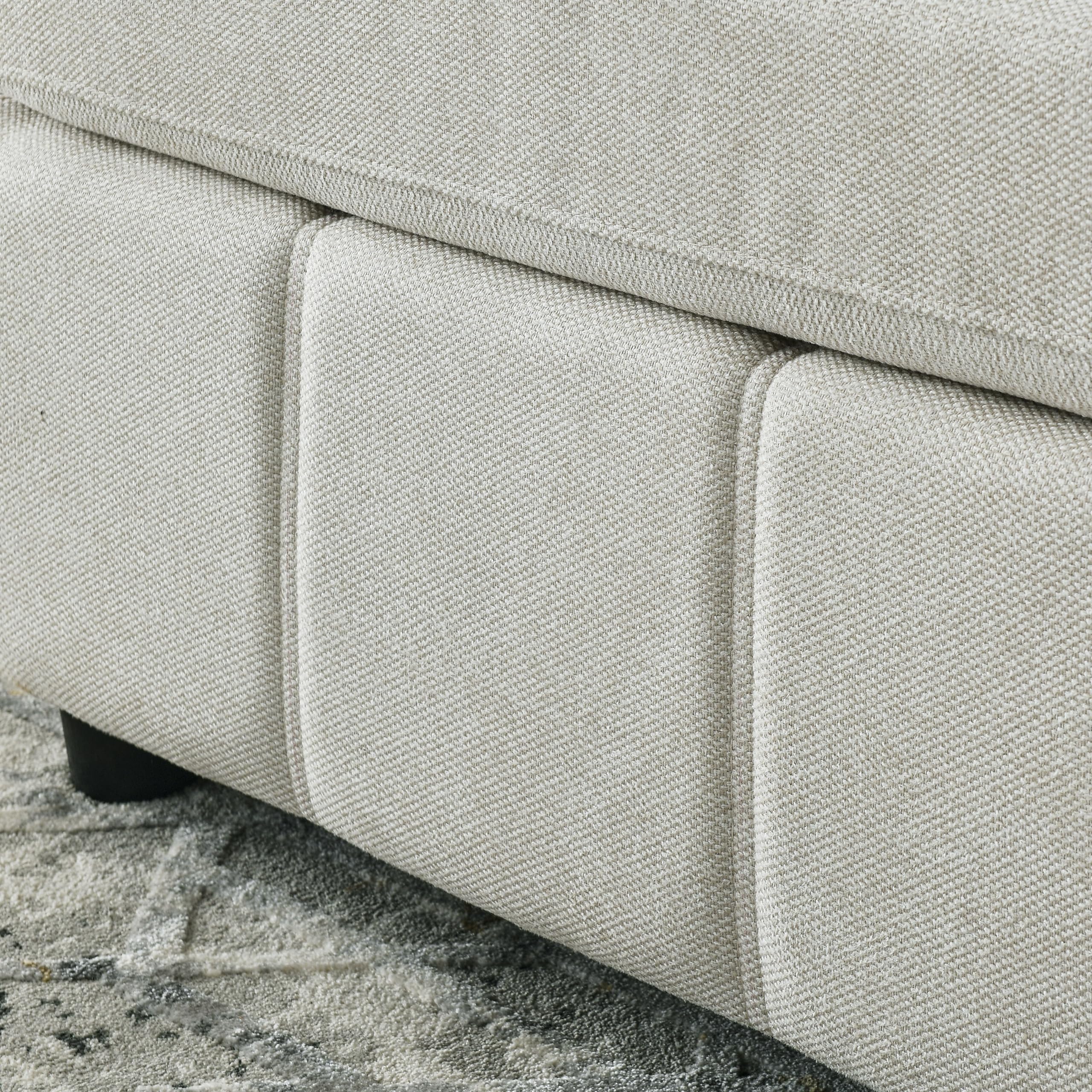 Verfur Convertible Modular Sectional Sofa, 132.25" Free Combination Oversized Couch with Removable Backrest, 4 Seater Upholstered Comfy Corner Sofa&Couches for Living Room Furniture Sets