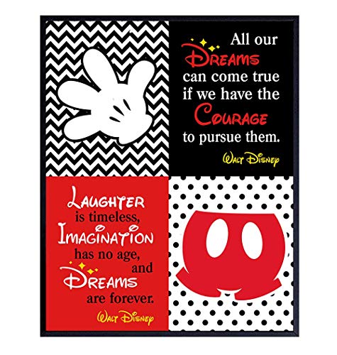 Quotes Wall Art Poster - Unique Inspirational Gift - Home or Office Decor for World Fans, Men, Women - Motivational Room Decorations for Girl, Kids, Boy Bedroom - 8x10 Unframed print