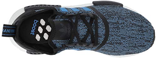 adidas Originals NMD_R1's Running Shoe, Black/True Blue/Utility Black, 5 US Unisex Big Kid