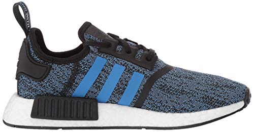 adidas Originals NMD_R1's Running Shoe, Black/True Blue/Utility Black, 5 US Unisex Big Kid
