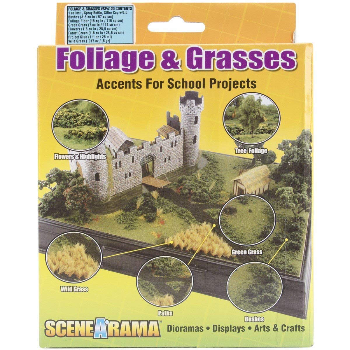 Woodland Scenics SP4120 Scene-A-Rama Foliage and Grasses Kit, Multicolor