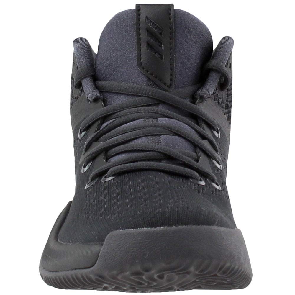 adidas Boy's Mad Bounce J Basketball Shoe, Utility Black/Black/Grey, 4 M US Big Kid