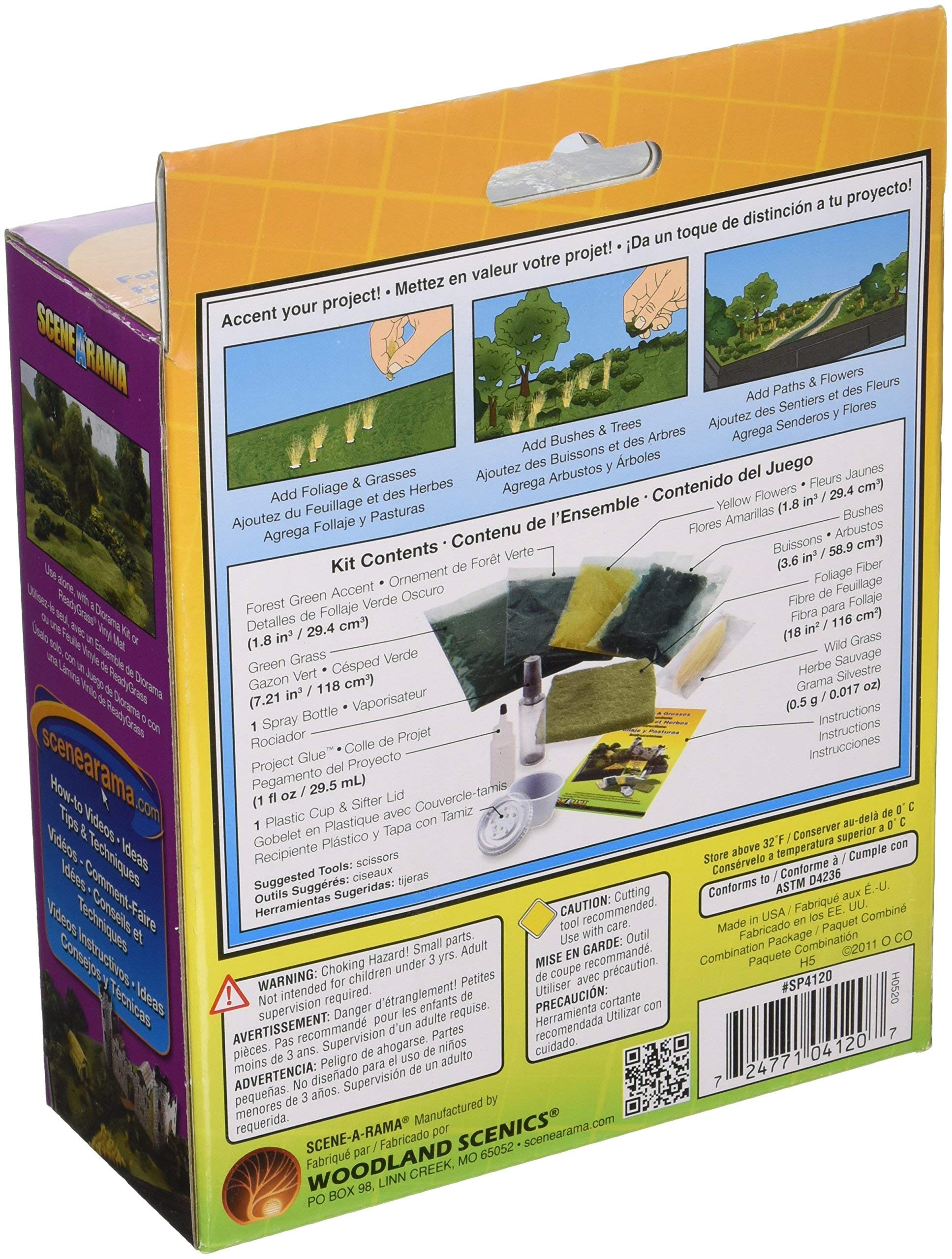 Woodland Scenics SP4120 Scene-A-Rama Foliage and Grasses Kit, Multicolor