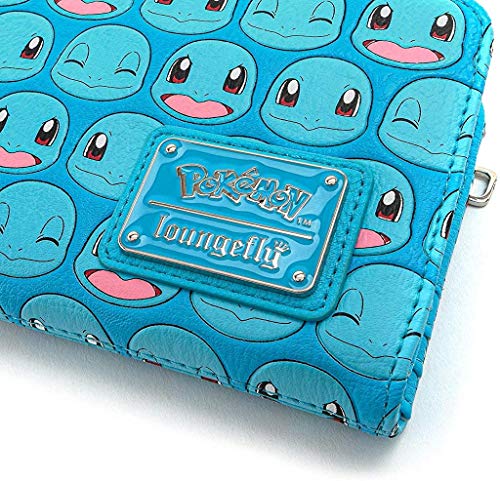 Loungefly x Pokemon Squirtle Faces AOP Flap Wallet