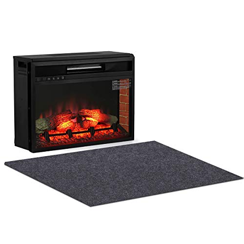 Fireplace Rug—Stove fire mat,Retardant | Heat Resistant,Ember Mat and Grill mat,Absorbent material, Protect the home floor and ground from ashes, waterproof and anti-skid backing, washable (36"×60")
