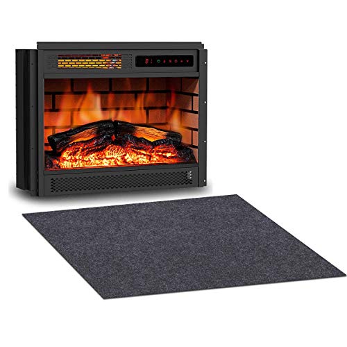 Fireplace Rug—Stove fire mat,Retardant | Heat Resistant,Ember Mat and Grill mat,Absorbent material, Protect the home floor and ground from ashes, waterproof and anti-skid backing, washable (36"×60")