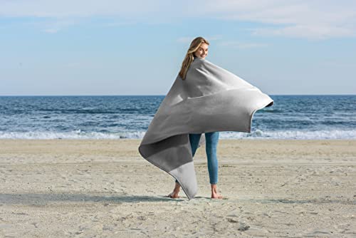 MV Sport Sweatshirt Blanket β Lightweight Blanket β Fleece Knit Blanket (Heather)