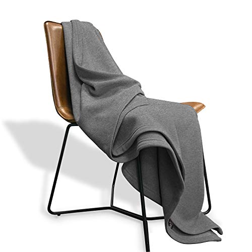 MV Sport Sweatshirt Blanket β Lightweight Blanket β Fleece Knit Blanket (Heather)