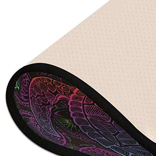 Boho Sea Turtle Mandala Kitchen Rugs Non-Slip Soft Doormats Bath Carpet Floor Runner Area Rugs for Home Dining Living Room Bedroom 72" X 24"