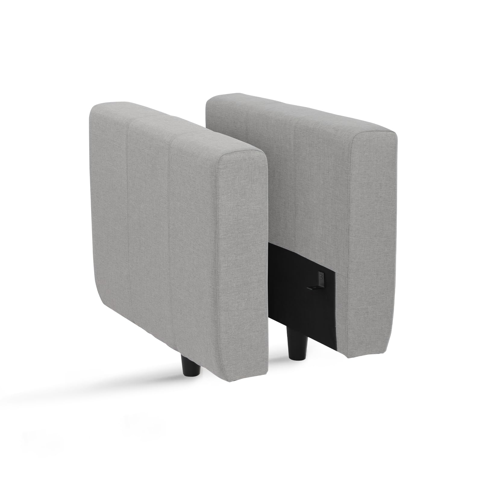 Arathorn Modular Sofa Armrest Module for Modular Sectional Sofa Couch, Pair of Armrest for Living Room Sofa Set, Grey