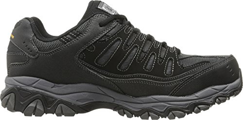 Skechers Men's Cankton Steel Toe Construction Shoe, Black/Charcoal, 14 Wide