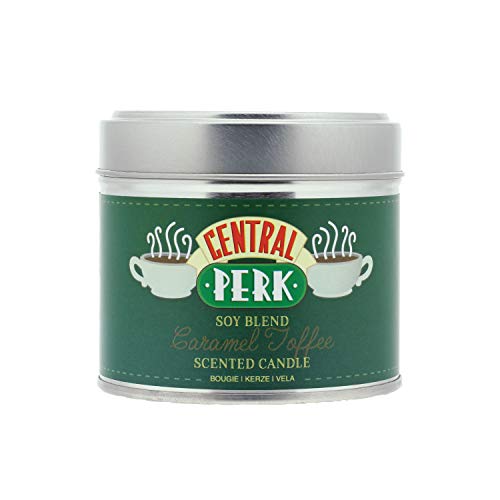 Paladone Friends TV Show Tin Candle Soy Blend - Caramel Toffee Scented Candle, Multicoloured , 5.3 Ounce (Pack of 1)