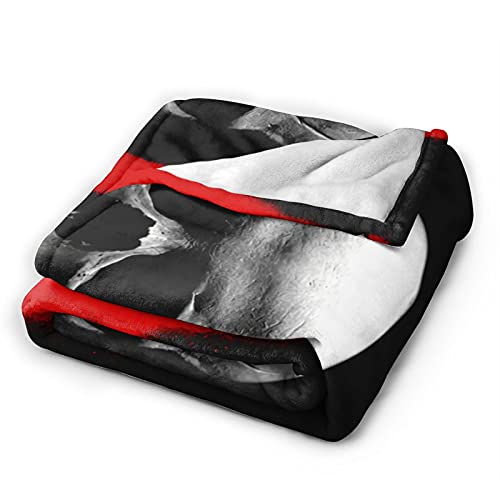 Daniesd Sons of Anarchy Throw Blanket Ultra-Soft Micro Fleece Blanket Warm Lightweight Bed Chair Couch Travel Blanket 50inchx40inch, Black