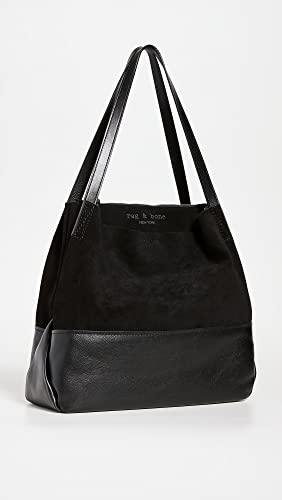 rag & bone Women's Passenger Tote 2.0, Black, One Size