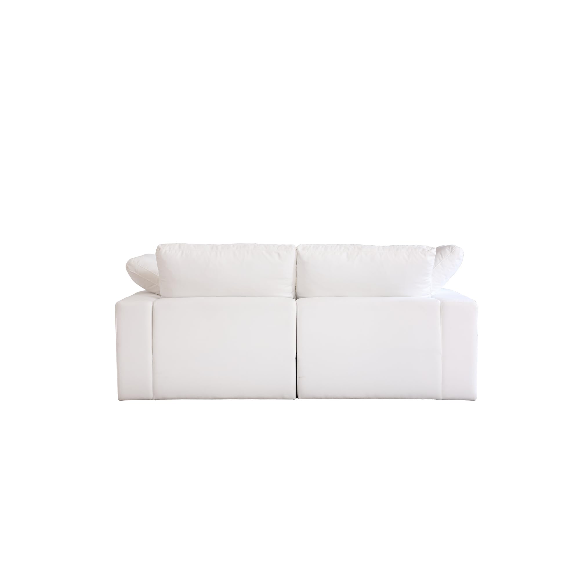 JACH Modern Convertible Modular Sectional Sofas for Living Room, Love Seat Sofas, Cushion Covers Removable, Customizable Modular Sectional Couch for Living Room Bedroom Apartment (White)
