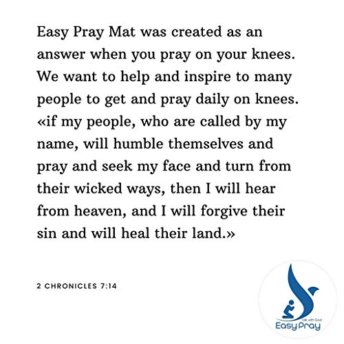 Jeremiah 29 Prayer Mat β EasyPray Soft Memory Foam - I Know The Plans I Have for You Lion of Judah Bible Verse Christian Prayer Mat (60x90cm)