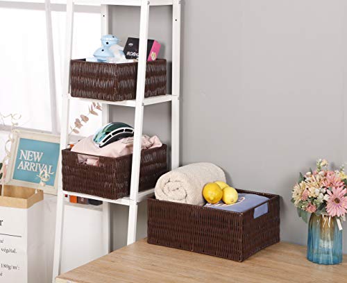 Elevon BalanceFrom Handmade Storage Baskets Organizer Bins, Set of 3
