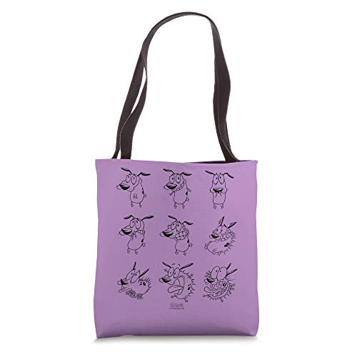 Courage the Cowardly Dog Courage Poses Tote Bag