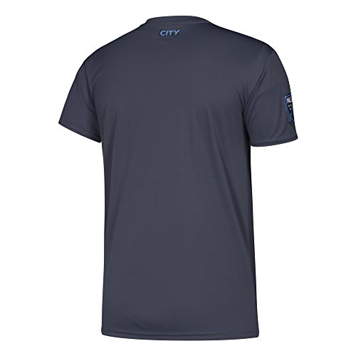adidas MLS NYCFC 7416BSFPAZMNY2 Youth Replica Jersey, Large, Utility Blue
