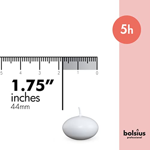 Bolsius Unscented Floating Candles β Set of 20 White Floating Candles β Cute and Elegant Burning Candles β Candles with Nice and Smooth Flame β Party Accessories (Two Pack)