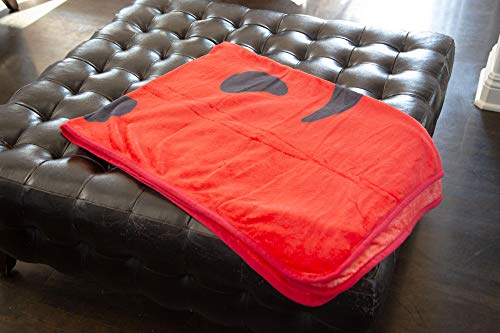Kool-Aid Man Plush Throw Blanket | Cozy Sherpa Wrap Covering for Sofa, Bed | Super Soft Lightweight Fleece Blanket | Geeky Home Decor | 45 x 60 Inches