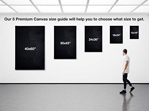 Malcolm X Gun Canvas Art Wall Art Home Decor (24in x 36in Modern Black Framed)