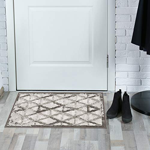 Woven Trends Modern Contemporary 3-Piece Rug Set, 5x7 Area Rug, 2x5 Runner Rug, 2x3 Accent Mat, Livingroom, Bedroom, Entryway, Durable and Stain Resistant, Gray