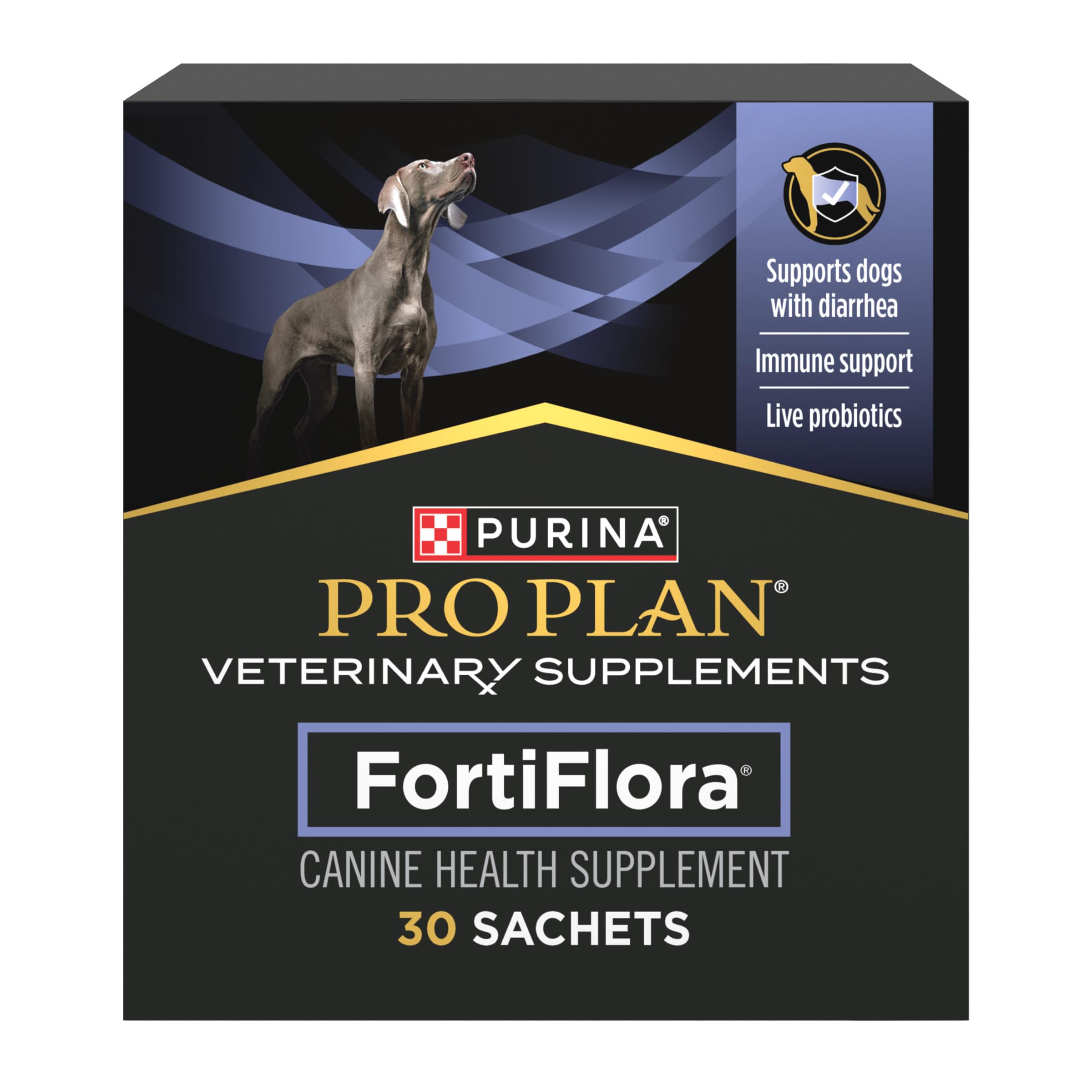 Purina Pro Plan Veterinary Supplements FortiFlora Dog Probiotic Supplement, Canine Nutritional Supplement - (6) 30 ct. Boxes