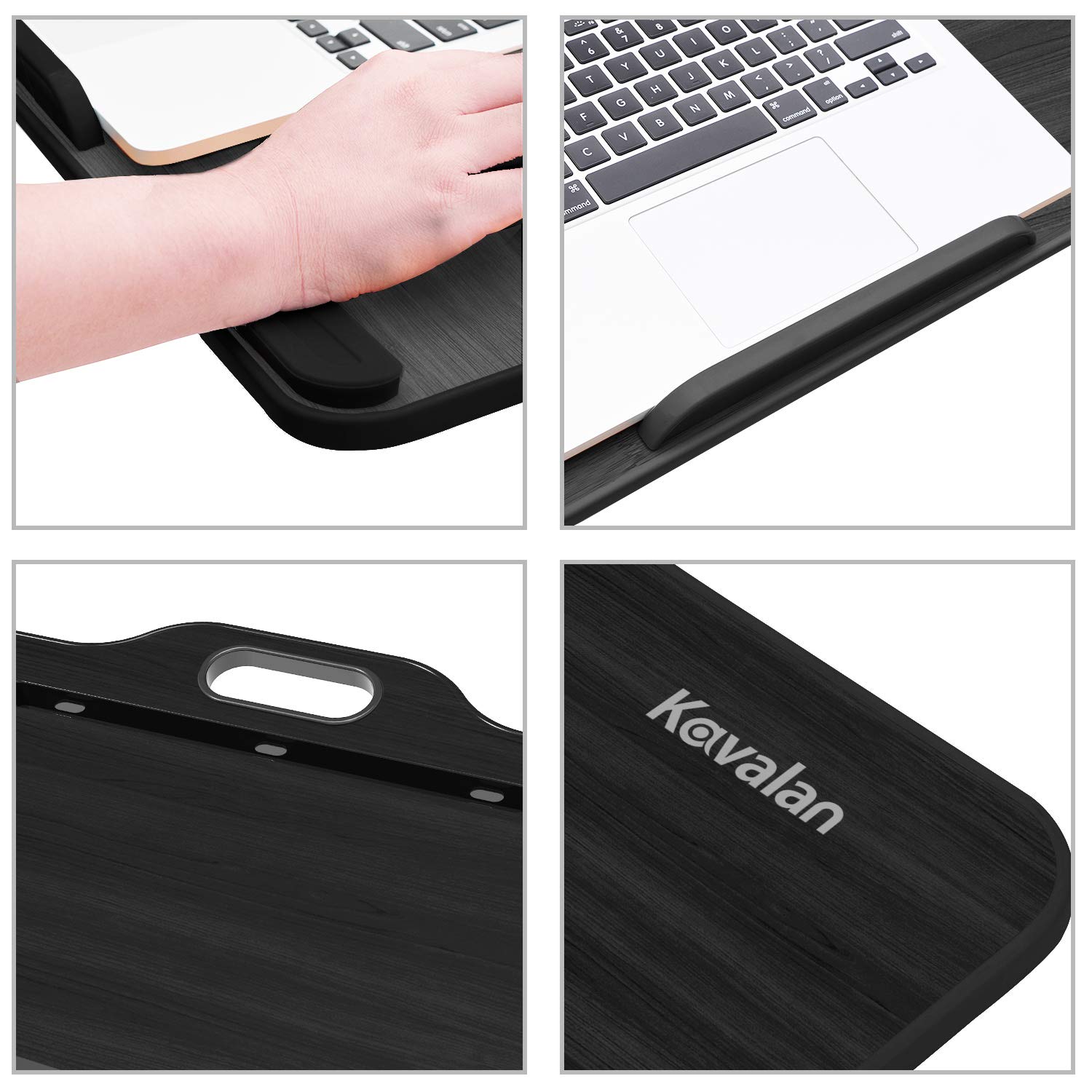 Laptop Desk Bed Tray Table, Height & Angle Adjustable Sit and Stand Desk, Right & Left Handed Design Portable Laptop Table with Handle,Foldable Bed Desk for Laptop and Writing in Sofa Couch