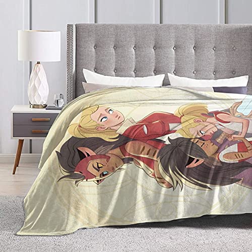 ABSFORTY Cozy Flannel Blanket Ultra-Soft Micro She-Ra - Princess of Po-wer Fleece Blanket Bed Throws Blanket for Sofa or Bed 50"x40"