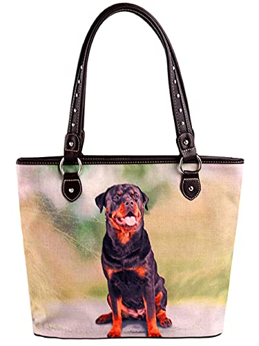 Montana West Pet Collection Canvas Tote - Rottweiler