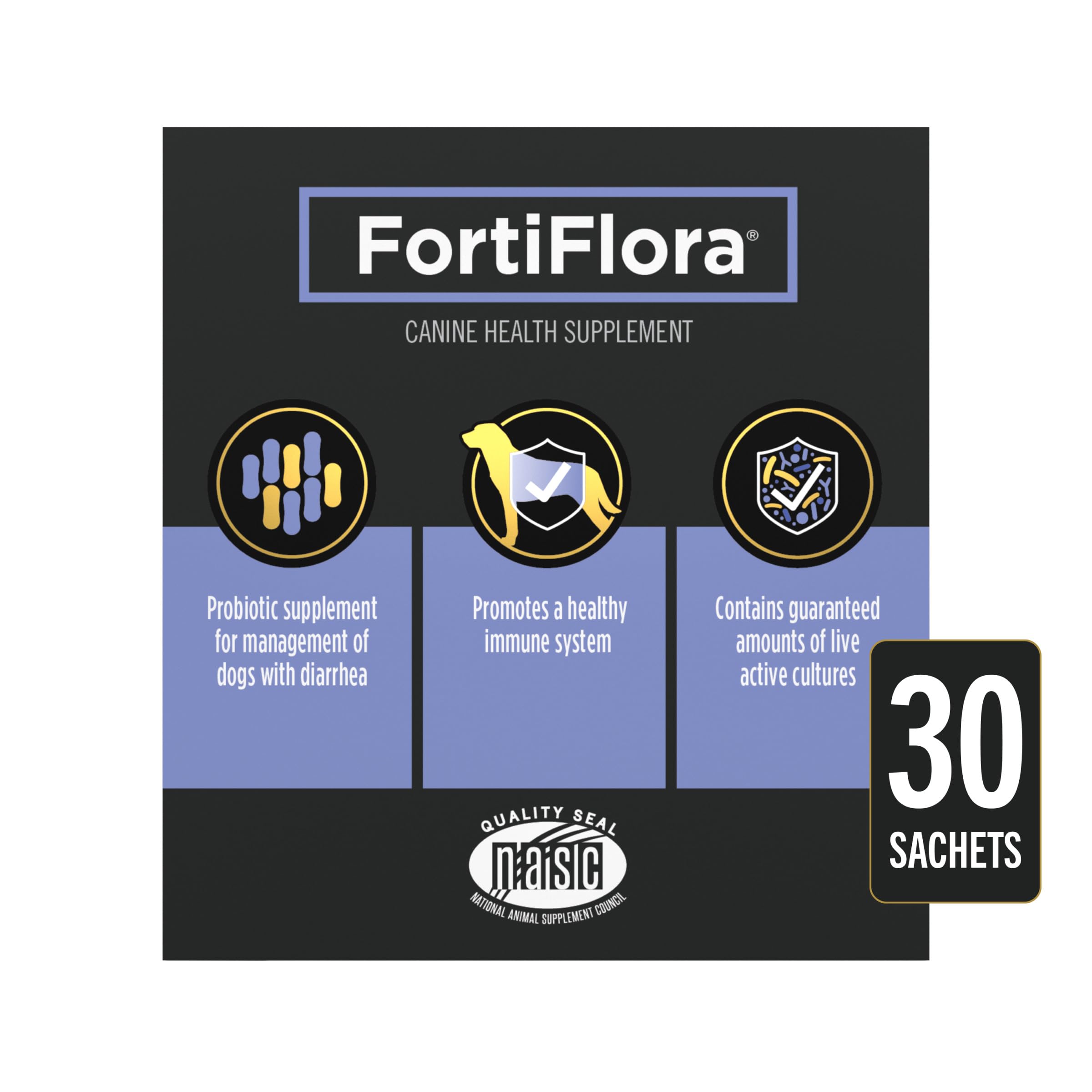 Purina Pro Plan Veterinary Supplements FortiFlora Dog Probiotic Supplement, Canine Nutritional Supplement - (6) 30 ct. Boxes
