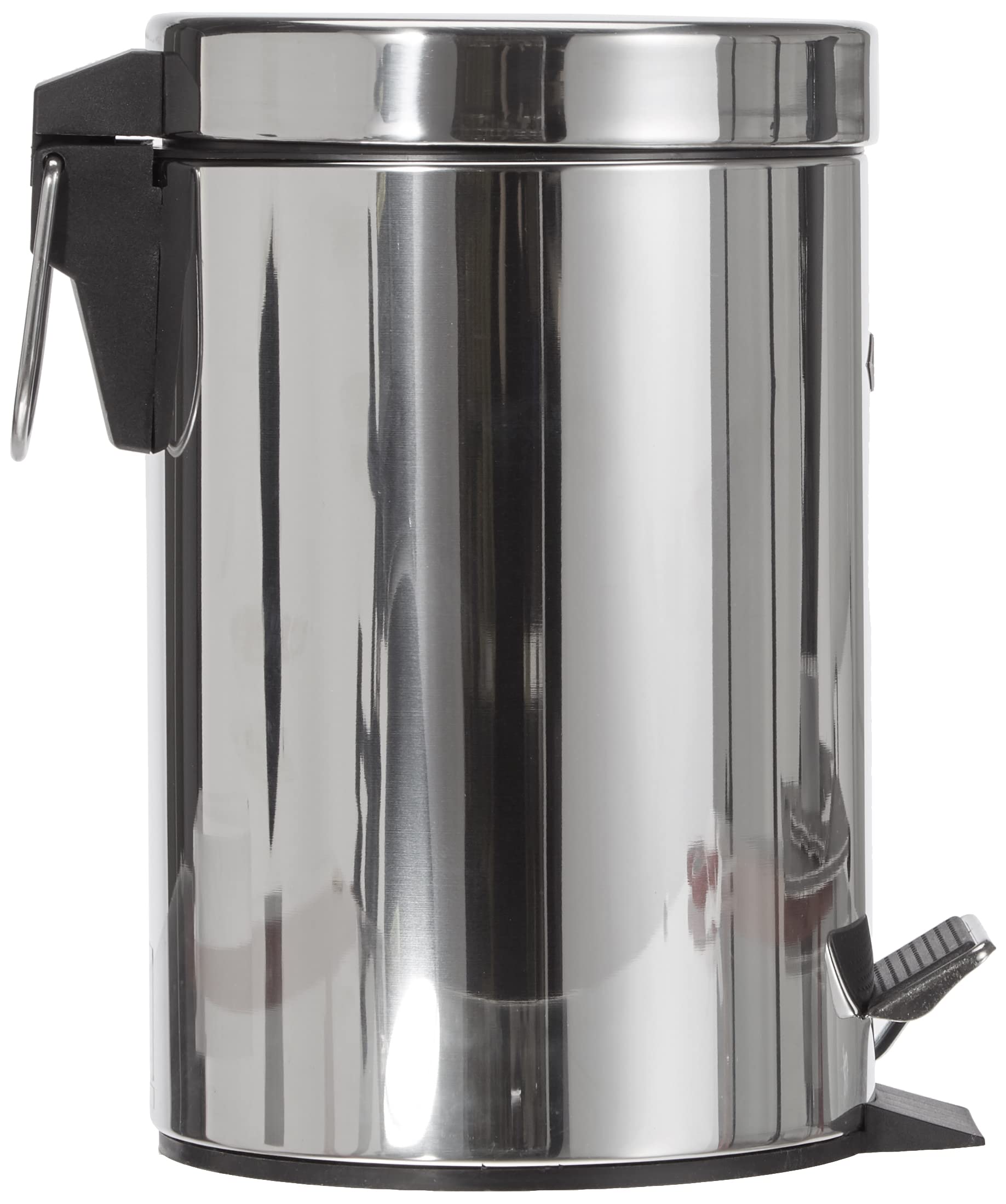 Wesco 103014-41 Pedal Trash Can, Stainless Steel Mirror, Size: Diameter: 6.7 x Height: 10.2 inches (17 x 26 cm), Pedal Bin 3L, 103
