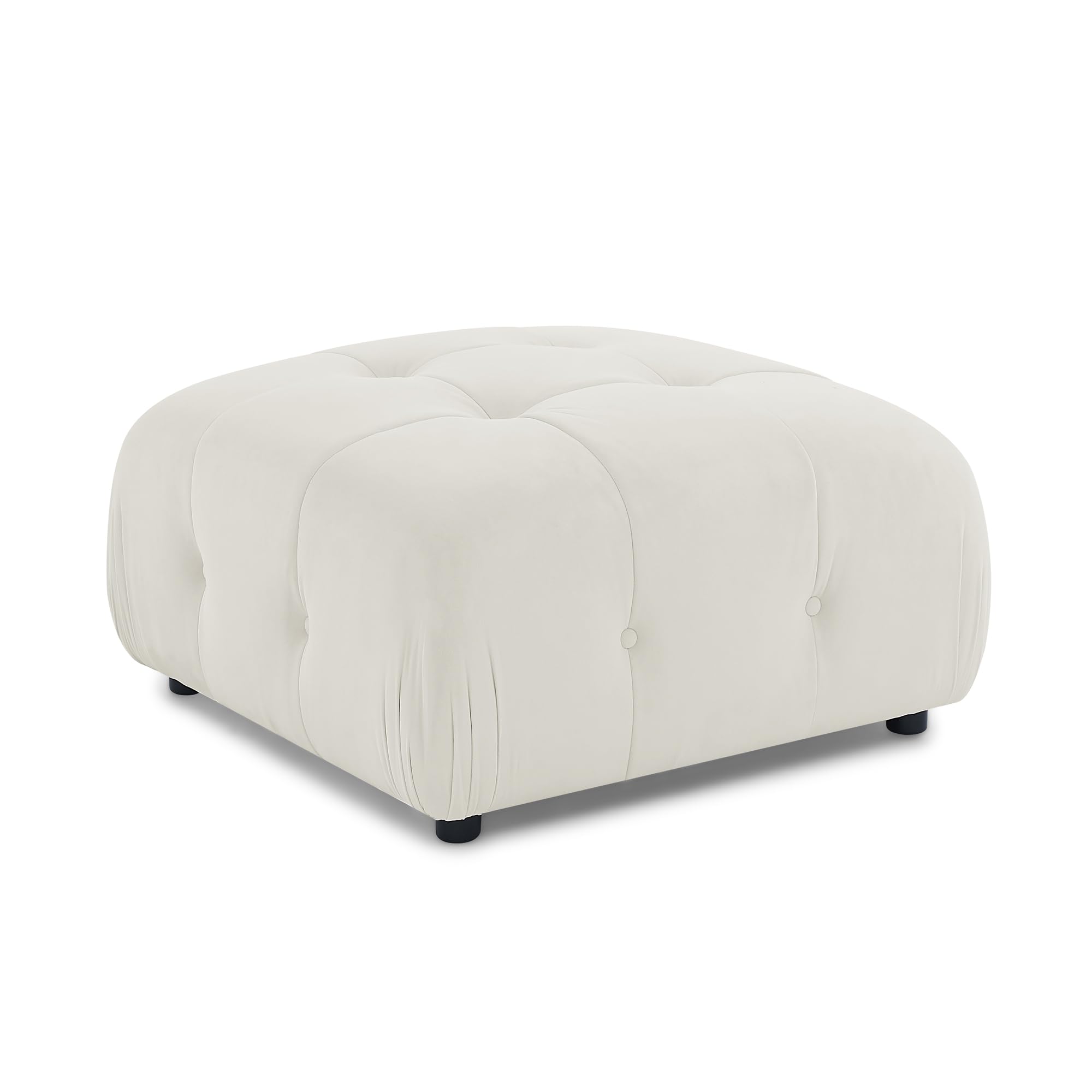 Button Tufted Oversized Modular Sectional Sofa with Movable Ottoman,Comfy Velvet Fabric Extra Large L Shaped Couch with Armrest,4 Seat Free Combination Sofa&Couches Living Room Furniture Sets