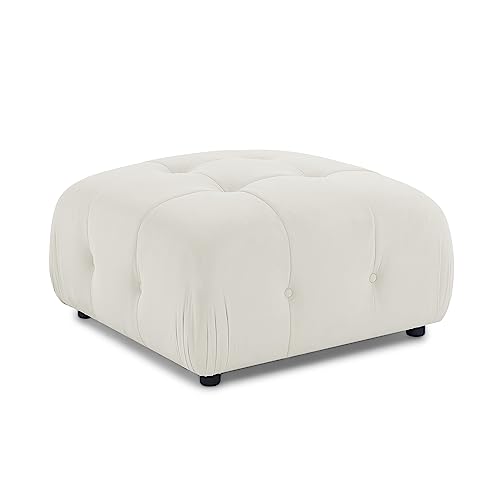 Button Tufted Oversized Modular Sectional Sofa with Movable Ottoman,Comfy Velvet Fabric Extra Large L Shaped Couch with Armrest,4 Seat Free Combination Sofa&Couches Living Room Furniture Sets