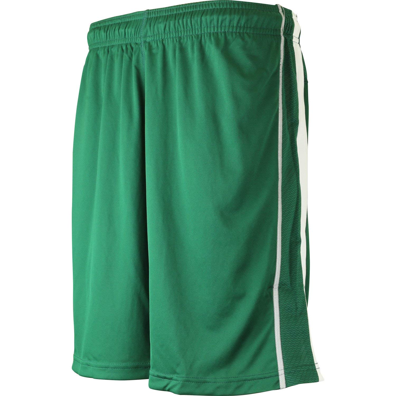 adidas Men's Dark Green/White Utility Shorts Without Pockets Apparel - L