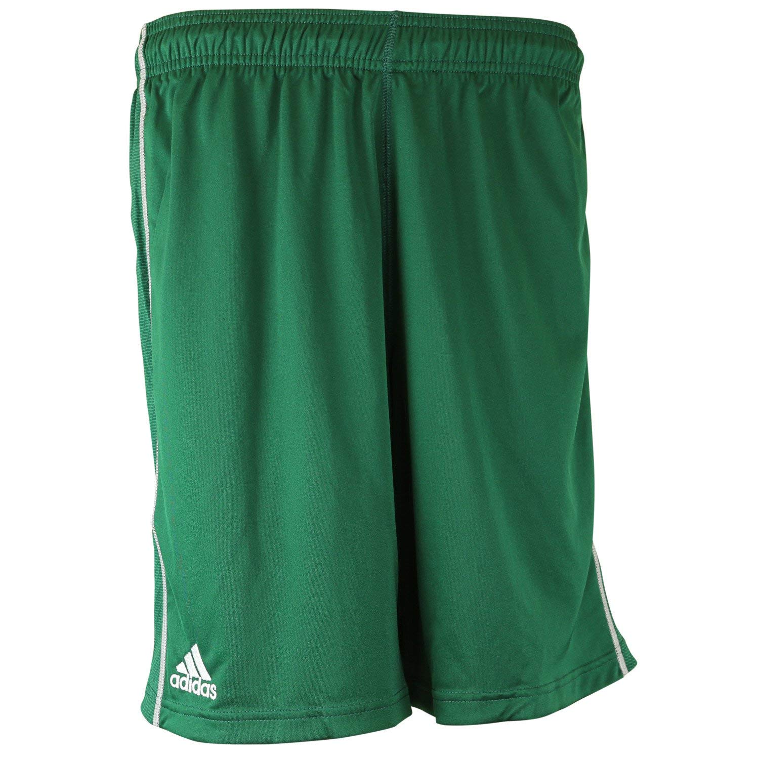 adidas Men's Dark Green/White Utility Shorts Without Pockets Apparel - L