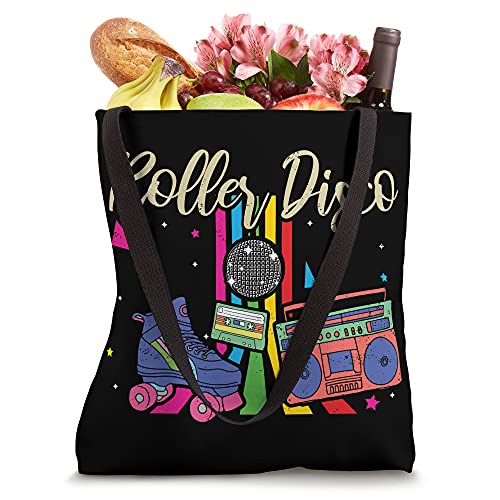 Retro Roller Skating Roller Disco Roller Skates Skating Tote Bag