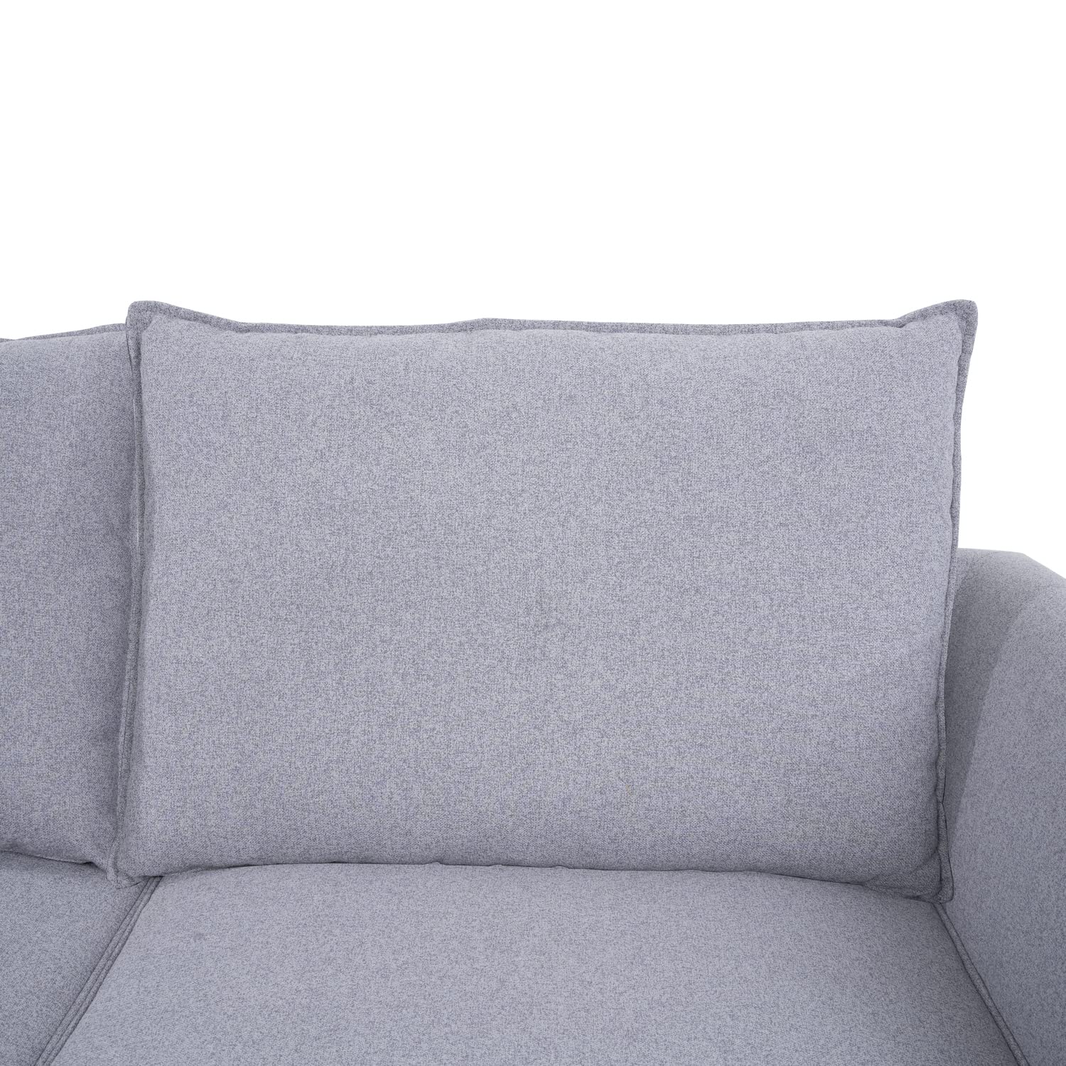 Naomi Home Elizabeth Convertible U Shaped Modular Sofa Sectional Modular Couch with Chaise Oversized Sofa Sleeper Couch for Large Living Room - 7-Seater L Shaped sectional Sofa - Gray