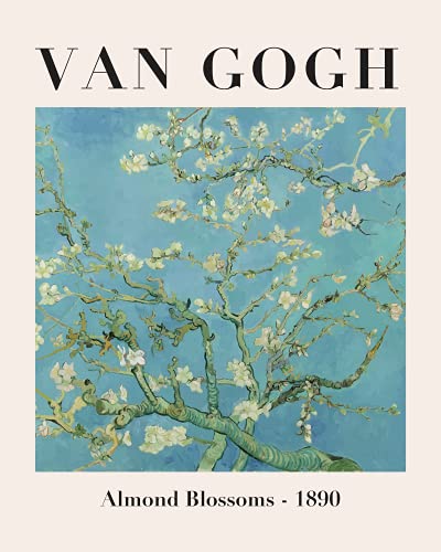 Sylvana Workshop - Van Gogh Posters and Prints Wall Art, UNFRAMED(Set of 6 Wall Decor), Fine Art Posters Prints, The Starry Night, Art Prints, Famous Posters, Famous Prints, Van Gogh Decorations⦠(8"x10")